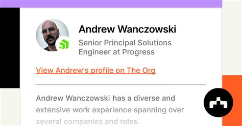 Andrew Wanczowski Senior Principal Solutions Engineer At Progress The Org