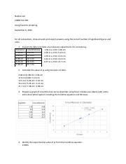 Using Excel For Graphing Pdf Nadine Jad CHEM Using Excel For