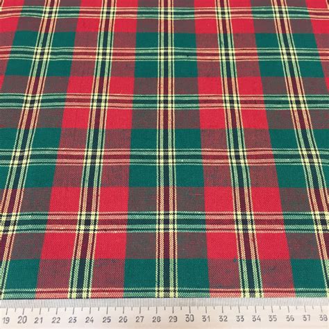 Tartan Plaid Tablecloth Christmas Tablecloth Green Red Etsy