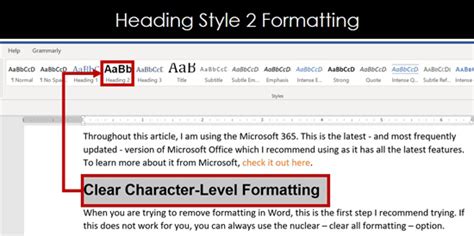 How To Clear Formatting In Word Nuts Bolts Speed Training
