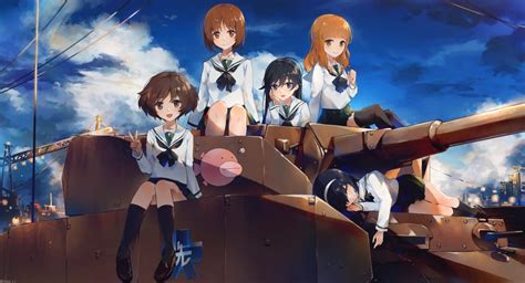 Nishizumi Miho Akiyama Yukari Takebe Saori Reizei Mako And Isuzu