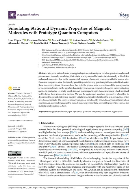 Simulating Static And Dynamic Properties Of Magnetic Molecules With