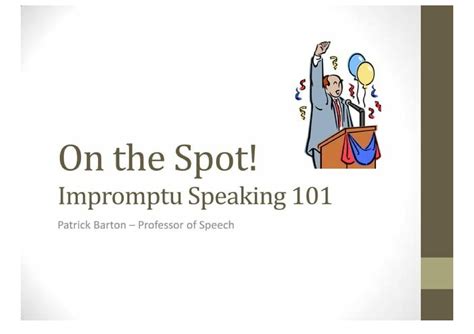 Impromptu Speech By Gladys Ochoa Issuu