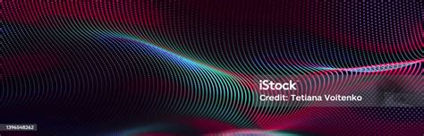 빅 데이터 스트림 정보 기술 배경 점으로 구성된 동적 웨이브 배경입니다 3d 렌더링 0명에 대한 스톡 사진 및 기타 이미지 0명 3차원 형태 가리키기 Istock