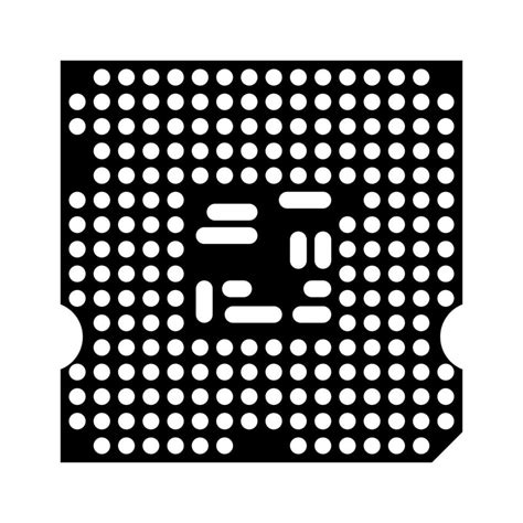 Processor Chip Gaming Pc Glyph Icon Vector Illustration 24238535 Vector Art At Vecteezy