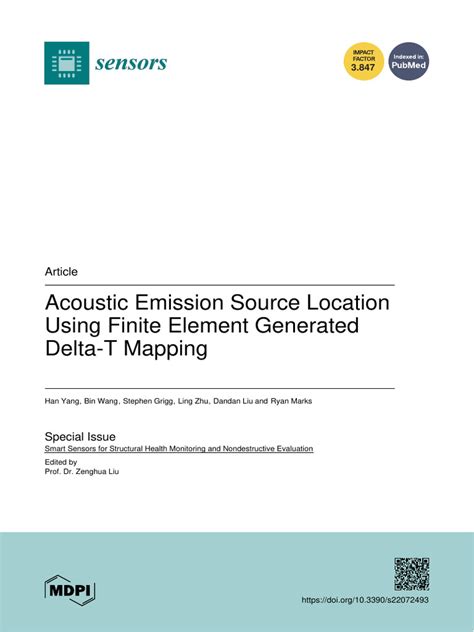 Acoustic Emission Source Location Using Finite Element Pdf Wavelength Waves