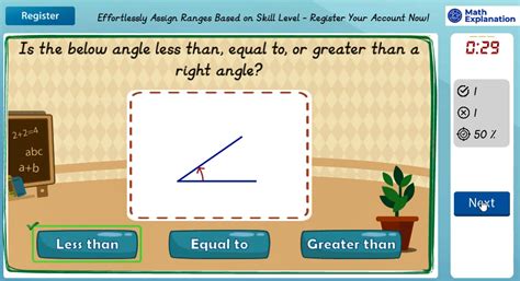 Math Explanation Describing Angles Engaging Primary Maths Software