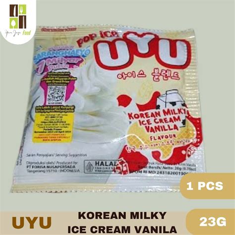Jual Pop Ice Uyu Korean Milky Choco Hazelnut Ice Cream Vanila Dark