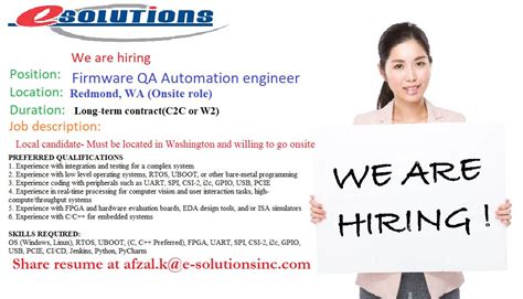 Afzal Khan On Linkedin Firmware Qa Engineer Redmond Washington