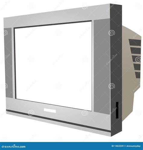 Modern Crt Television Set Stock Illustration Illustration Of Modern
