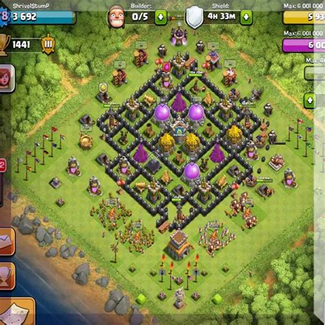 Clash Of Clans Layout Town Hall Level 8
