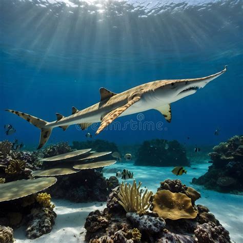 The Largetooth Sawfish S Role In A Thriving Marine Ecosystem Stock Photo Image Of Habitat