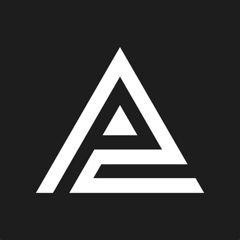 Premium Vector P Letter Triangle Shape Logo Design Icon