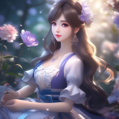 3d Anime Woman And Beautiful Pretty Art 4k Full HD