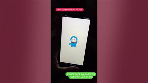 Draw The Doremon By Using Python With Mobile Youtube