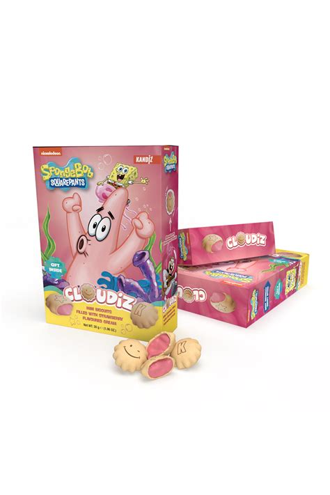 Cloudiz Spongebob Squarepants Strawberry Filled Biscuits 30g