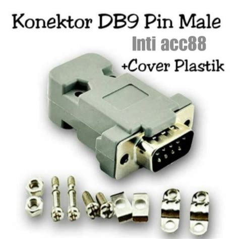 Db9 Male Connector Connector Cover Rs232 Db 9 Pin Male Connector Shopee Malaysia
