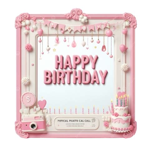 생일 프레임의 그림 생일 삽화 색종이 조각 케이크 Png 일러스트 및 이미지 에 대한 무료 다운로드 Pngtree