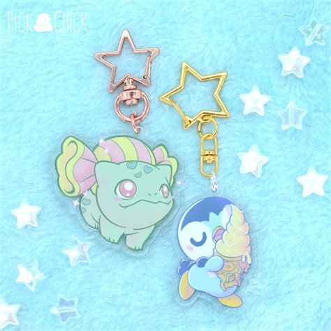 Llavero Acrílico Sweet And Pokémon Accesorios Kawaii Pick·chick By Mec