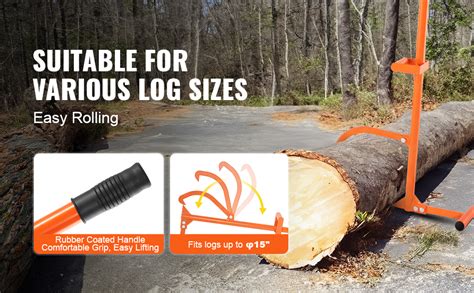 Vevor Timberjack Log Lifter 4 In 1 Log Roller 46 5 In Logging Forestry