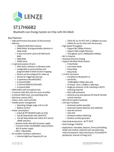 St17h66 B2 Ble Soc Datasheet V13 Pdf Flash Memory Booting