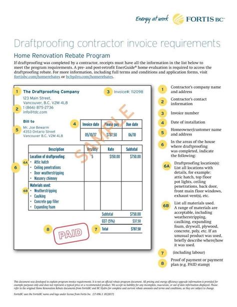 Labour Invoice Templates PDF Word