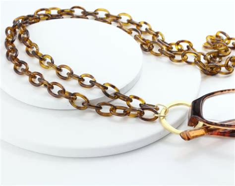 Lanyard Tortoise Shell Eyeglass Chain Tortoise Eyewear Glasses Chain
