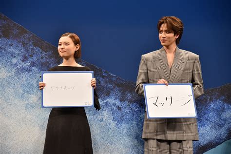 杉咲花 志尊淳 小野花梨 桑名桃季 石原慎也主題歌 町田その子原作 成島監督 豪華スタッフキャストが巨大クジラから登壇！杉咲「自分の
