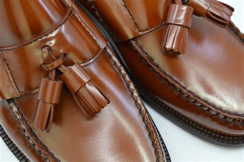Tassel Loafers In Teak The Baron Mod Shoes