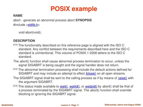 Ppt Lecture 3 System Calls And Api Standards Powerpoint Presentation
