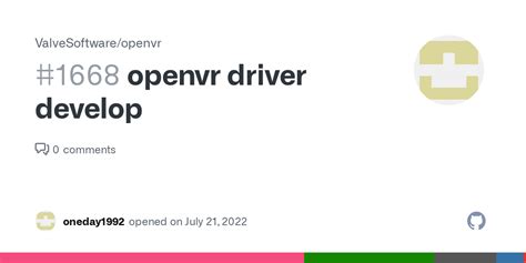 openvr driver develop · issue 1668 · valvesoftware openvr · github