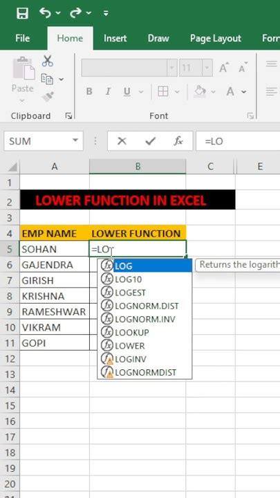 Excel Me Lower Function Ka Use Kaise Kre Shortcut Meexcelformula
