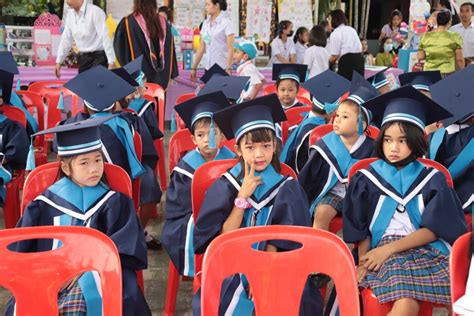 พิธีปัจฉิมนิเทศและมอบวุฒิบัตรนักเรียนชั้นอนุบาลปีที่ 3 และชั้นประถมศึกษาปีที่ 6 โรงเรียนวัด