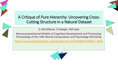 Cross Cutting Structure For Semantic Representation PPT