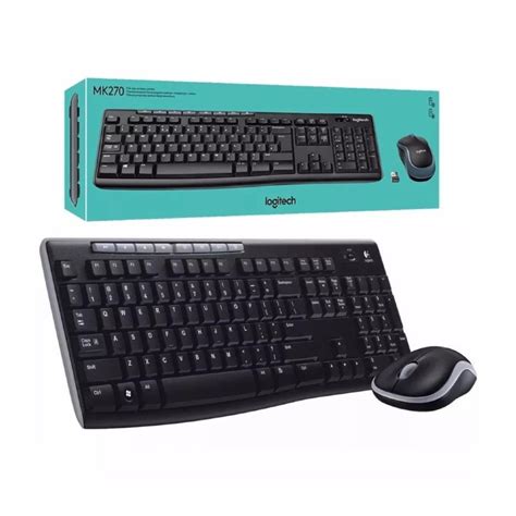 Kit Teclado Y Mouse Inalámbrico Logitech Mk270 Español Usb Cnava