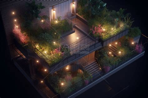 夜晚的露台图片素材 正版创意图片600171234 摄图网