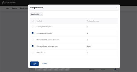 Microsoft Users And Licenses — Noventiq Market