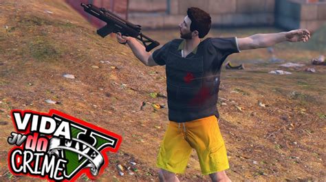GTA V VIDA DO CRIME HORA CHEGOU INVADIMOS O MORRO MAS PERDEMOS UM