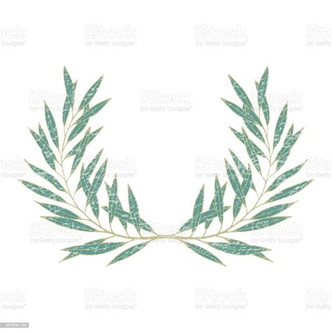 수상 올리브 월계관입니다 로얄 우승자 그리스 Oliva 분기 크라운입니다 벡터는 일러스트 레이 션 고립 로마 양식에 대한 스톡 벡터 아트 및 기타 이미지 Istock