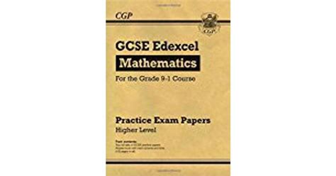 New Gcse Maths Edexcel Practice Papers Higher For The Grade 9 1 Course Cgp Gcse Maths 9 1