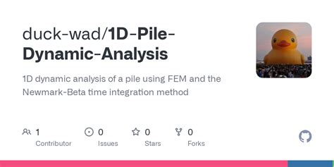 Github Duck Wad1d Pile Dynamic Analysis 1d Dynamic Analysis Of A Pile Using Fem And The