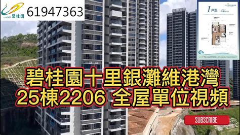 碧桂園十里銀灘維港灣 25棟2206 全屋單位視頻 YouTube