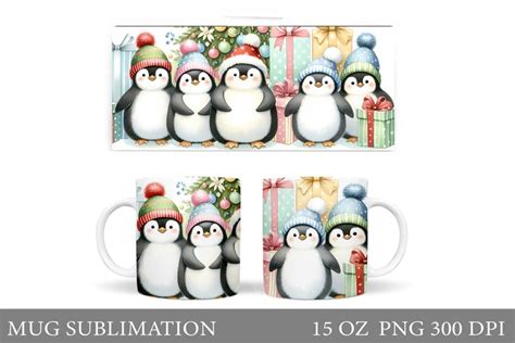 Cute Penguin Mug Design Christmas Mug Sublimation 4467044