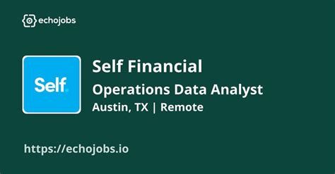 Self Financial Is Hiring Operations Data Analyst Austin Tx Remote Sql Python Git Rpythonjob