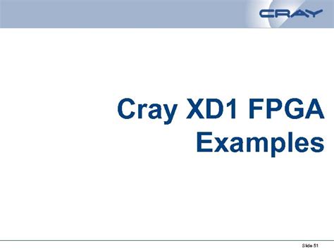 The Cray Xd 1 Computer And Its Reconfigurable
