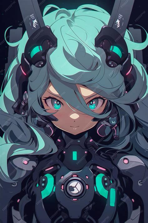 Premium Ai Image Cyborg Anime Girl With Spacesuit Manga Future