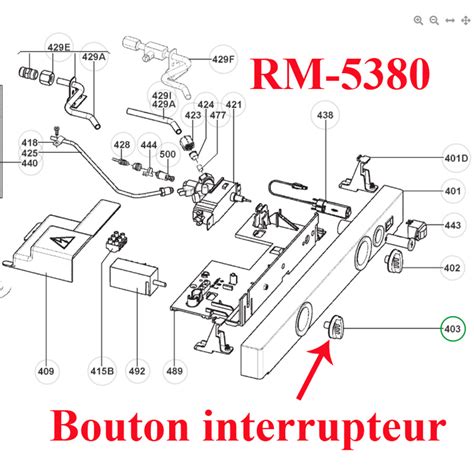 Bouton rotatif interrupteur sélecteur noir gris pour réfrigérateur RM RM RM