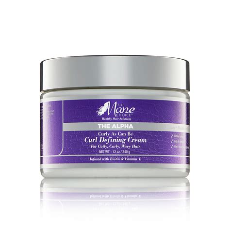 the alpha curly as can be curl defining cream the mane choice