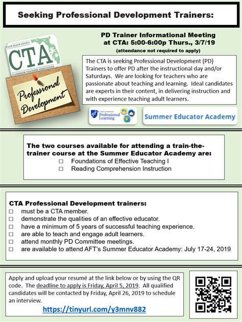 Pd Trainer Application 2019 Palm Beach County Cta