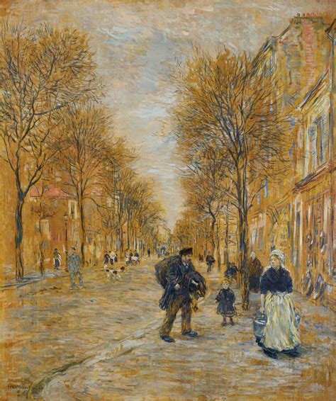 Jean François Raffaëlli A Street in Asnières